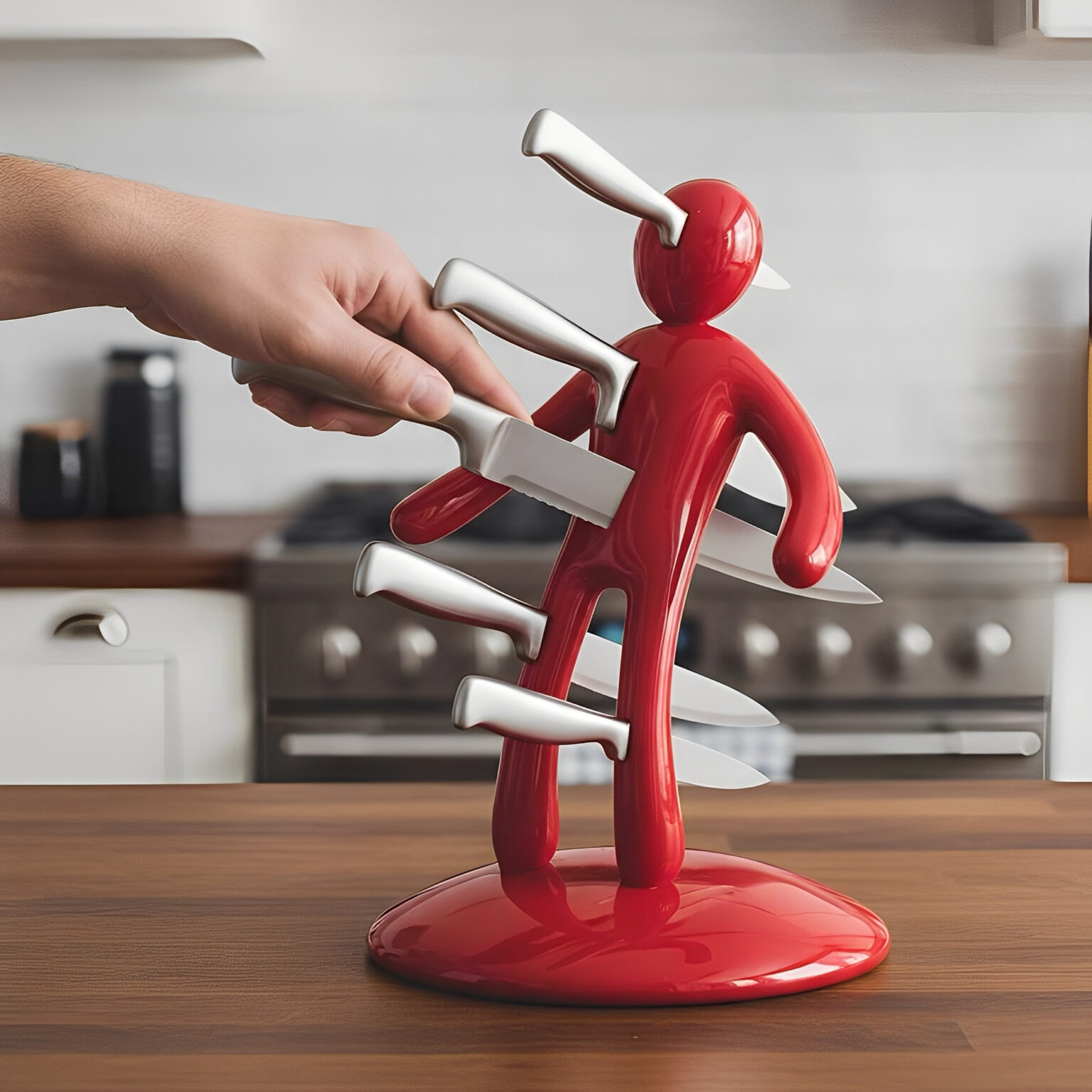 Red Man Knife Holder | Man Knife Holder Organizer - Usamerica.shop