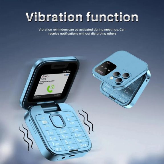 Mini Flip Mobile Phone 2 SIM Card Small Display Foldable Cell Phone ...