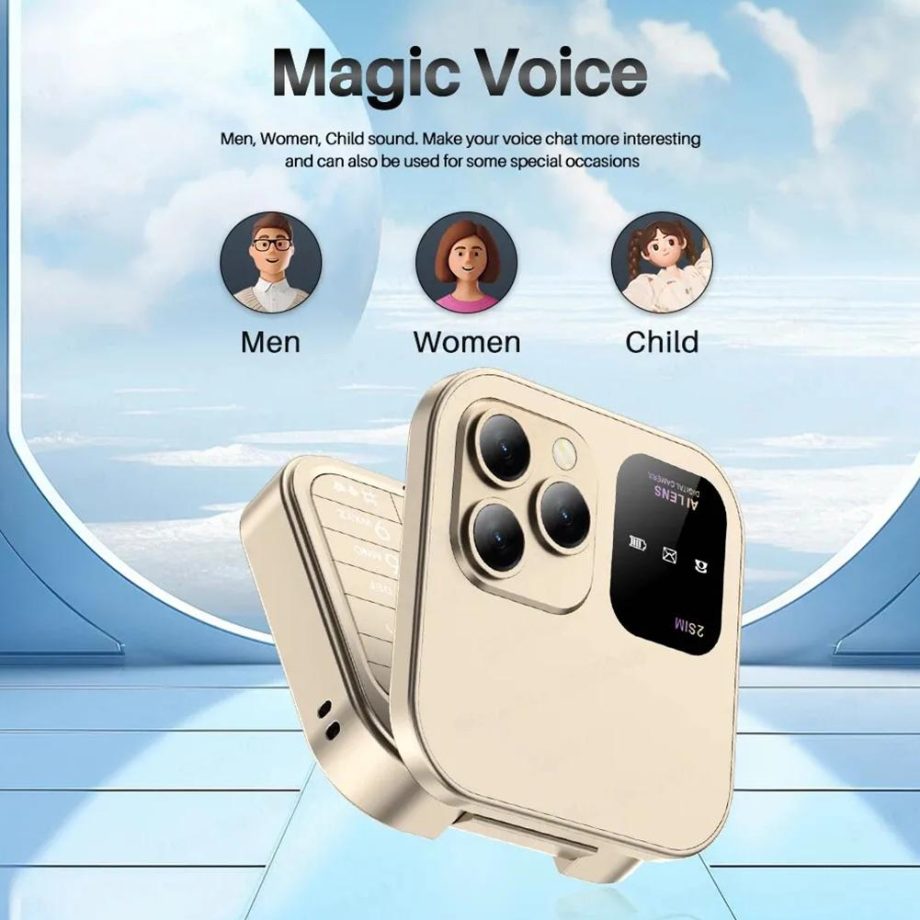 Mini Flip Mobile Phone 2 SIM Card Small Display Foldable Cell Phone ...