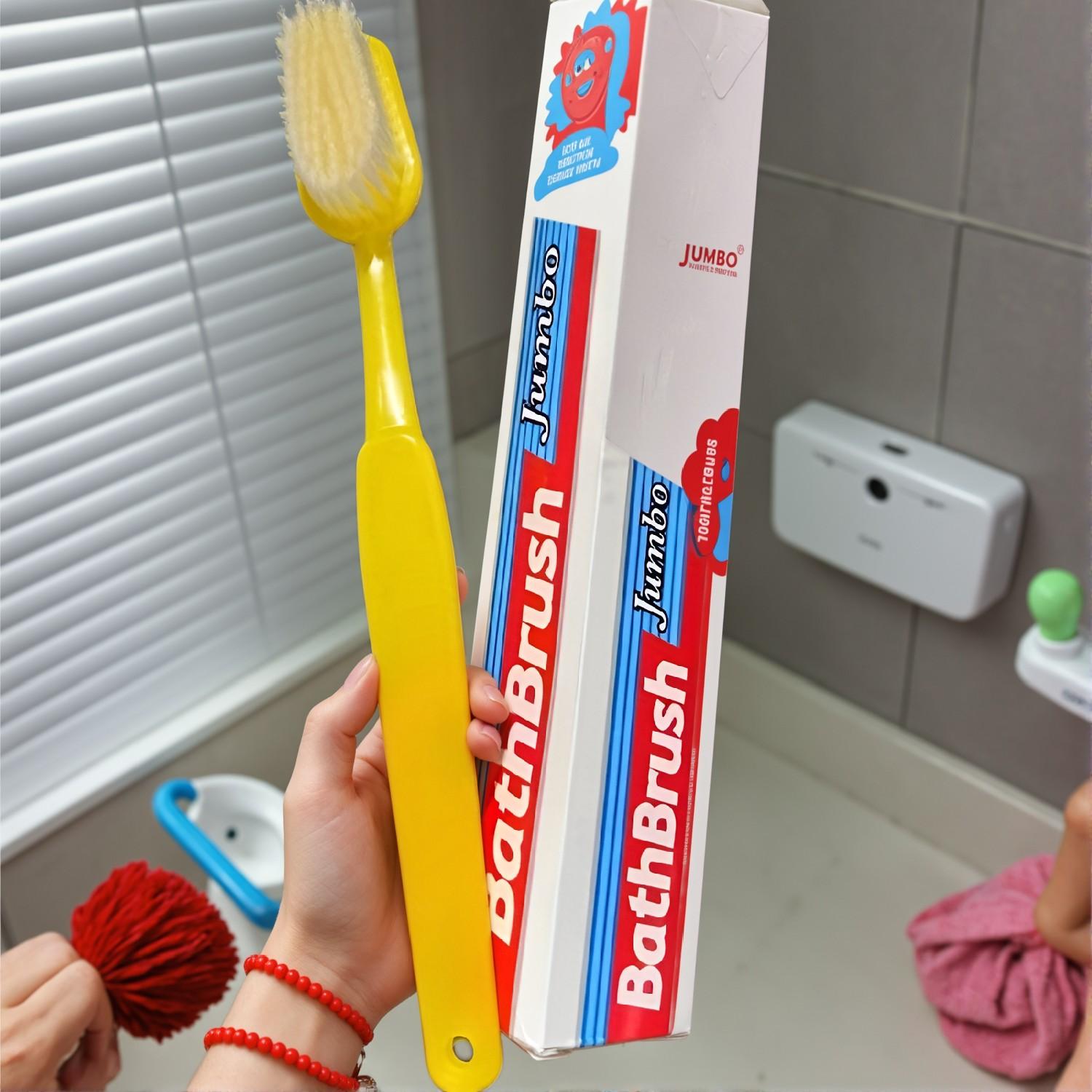 Large Soft Mesh Bath Brush – Gentle Exfoliating Body Scrub with Long ...