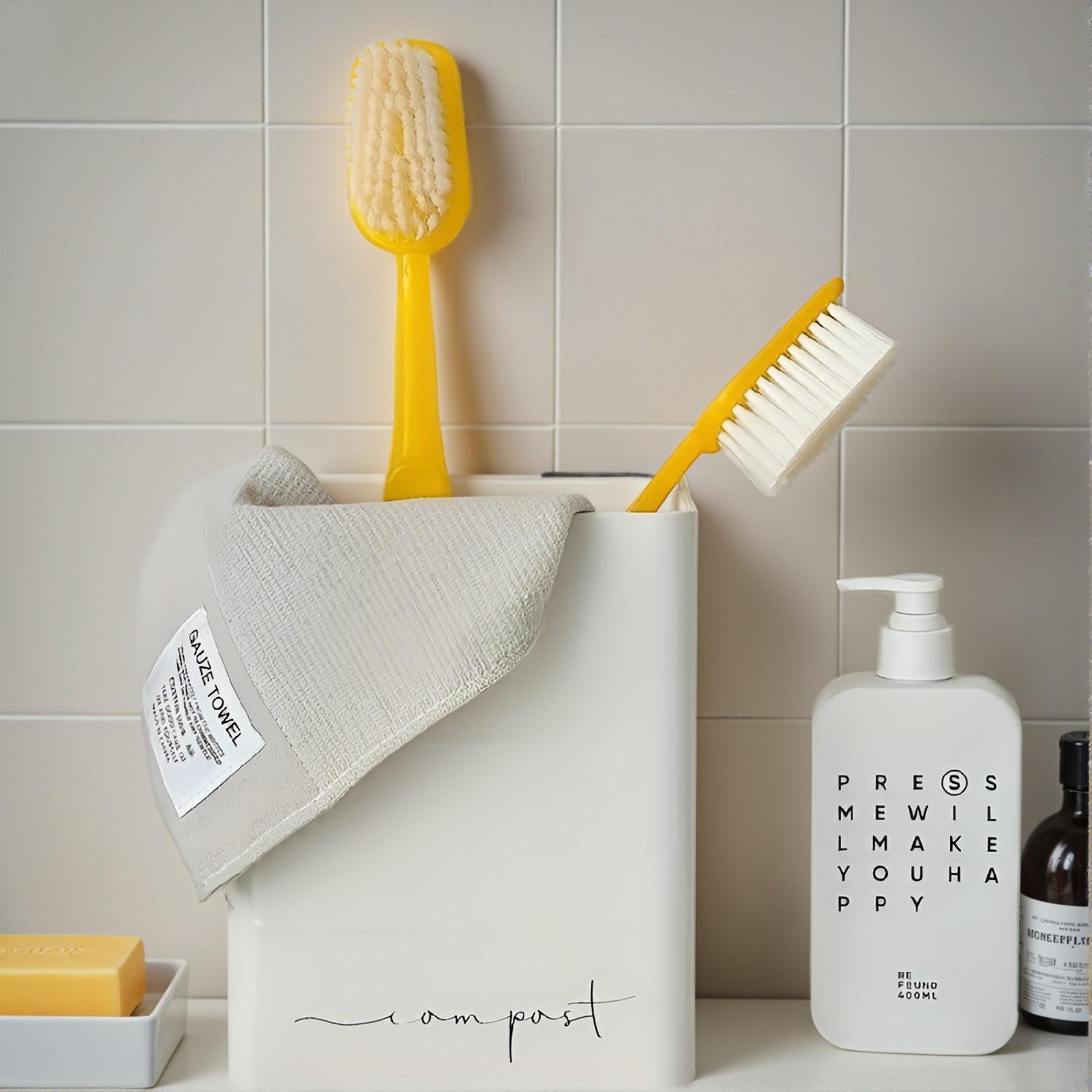 Large Soft Mesh Bath Brush – Gentle Exfoliating Body Scrub with Long ...