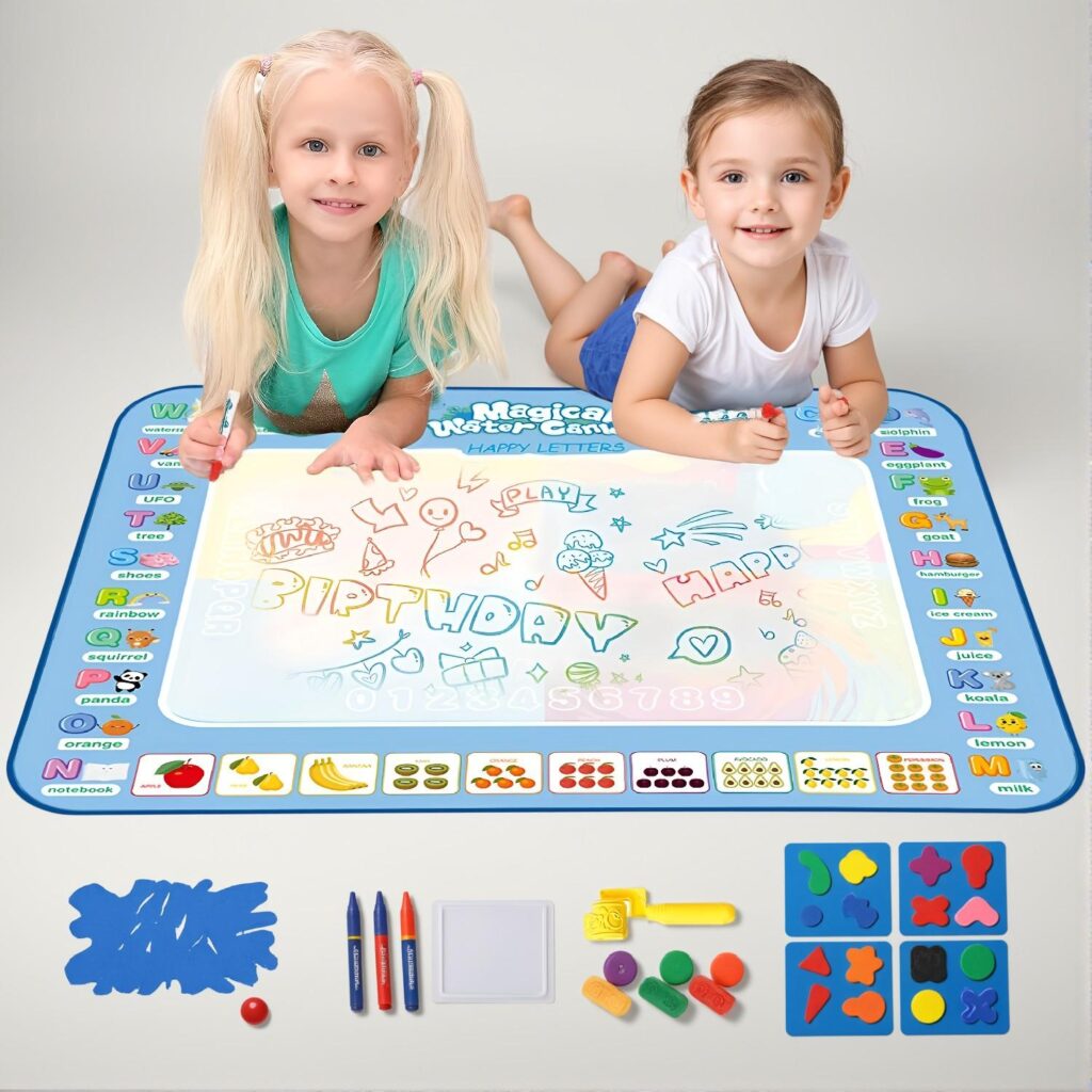 Magic Water Drawing Mat – Reusable, Large Size, Parent-Child ...