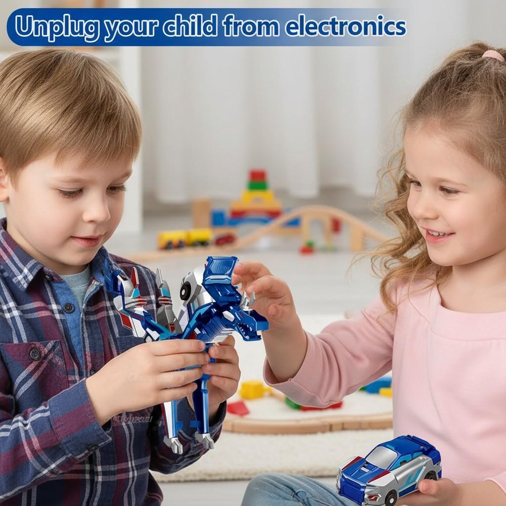 2-in-1 Transforming Race Car Dinosaur Automatic Transforming Toy – Best ...